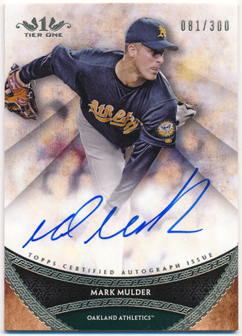 トレカショップ Rookie Star Mark Mulder MLB 2017 Topps Tier One Prime ...