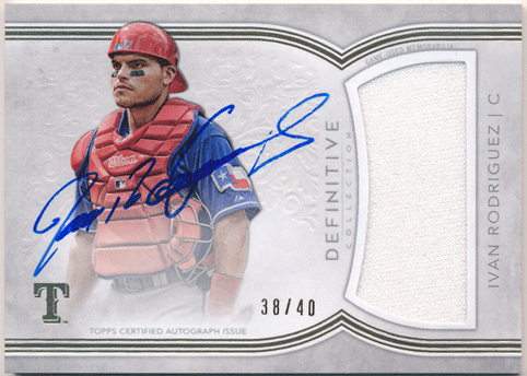 トレカショップ Rookie Star Ivan Rodriguez MLB 2018 Topps Definitive Collection ...