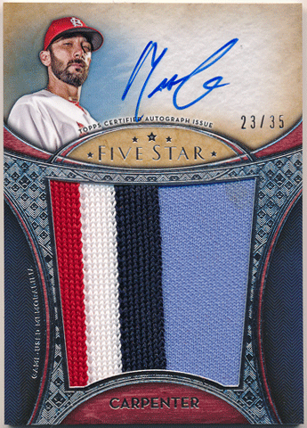 トレカショップ Rookie Star Matt Carpenter MLB 2017 Topps Five Star Jumbo Patch ...