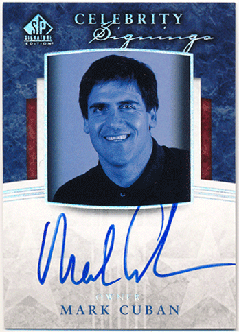 トレカショップ Rookie Star Mark Cuban NBA 04-05 UD SP Signature Celebrity ...