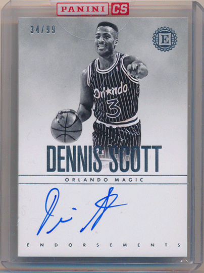 トレカショップ Rookie Star Dennis Scott NBA 18-19 Panini Encased Endorsements ...