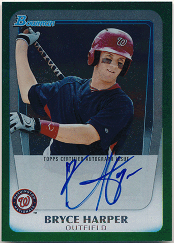 トレカショップ Rookie Star Bryce Harper MLB 2011 Bowman Draft Picks ...