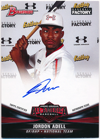 トレカショップ Rookie Star Jordan Jo Adell MLB 2017 Bowman Under Armour All ...