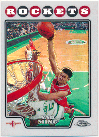 トレカショップ Rookie Star Yao Ming NBA 2008-09 Topps Chrome Refractor