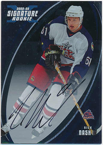 トレカショップ Rookie Star Rick Nash NHL 2002-03 In The Game Be A Player BAP ...