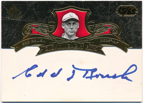 トレカショップ Rookie Star Edd Roush MLB 2007 Upper Deck UD SP Legendary Cuts ...