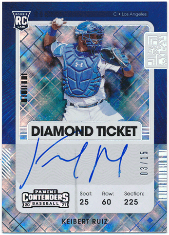 トレカショップ Rookie Star Keibert Ruiz MLB 2021 Panini Contenders RC Rookie ...