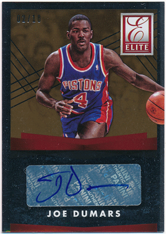 トレカショップ Rookie Star Joe Dumars NBA 2015-16 Panini Donruss Elite Gold ...
